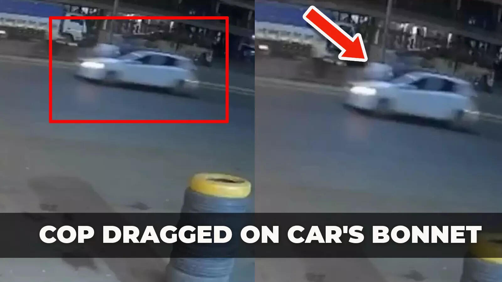 Caught on CCTV: Cop dragged 1.5km on car bonnet in Mumbai, teen driver nabbed