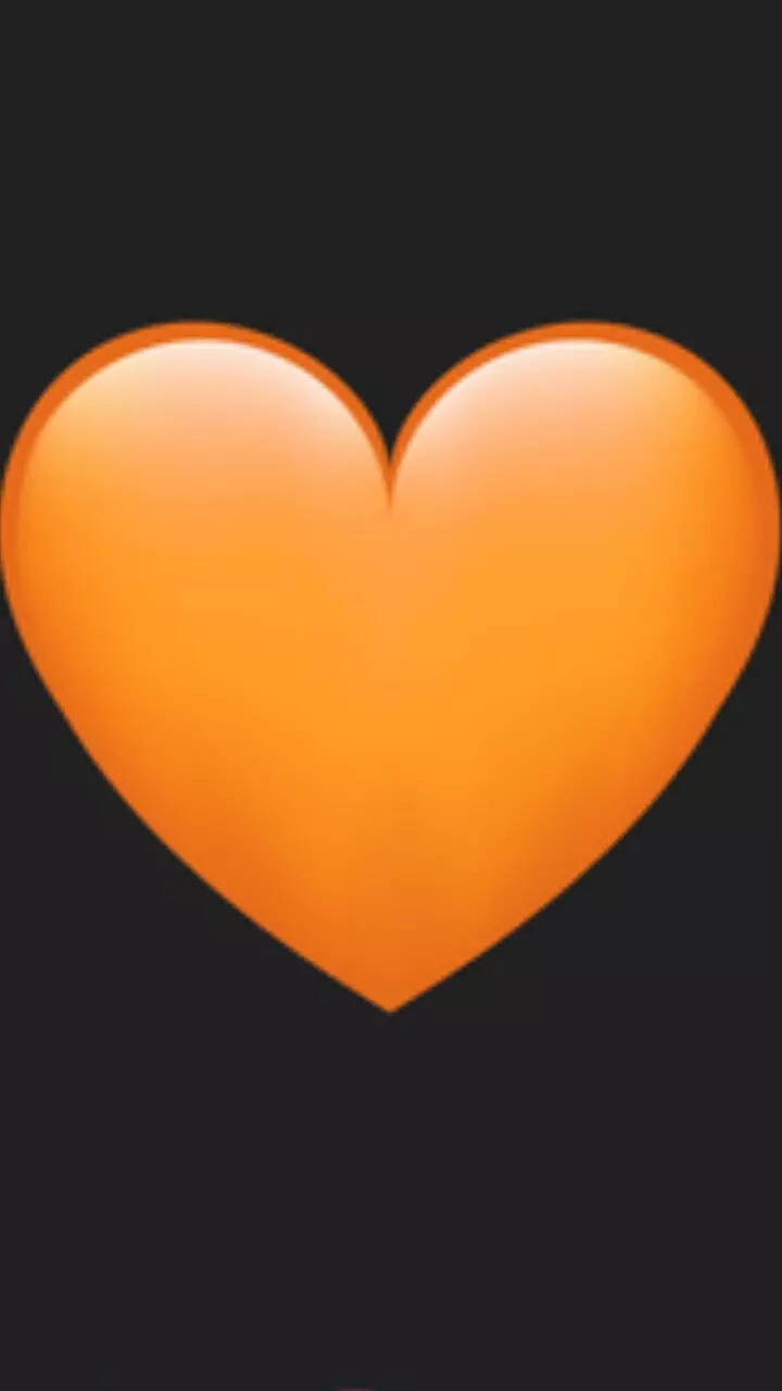 Orange Heart Wallpaper
