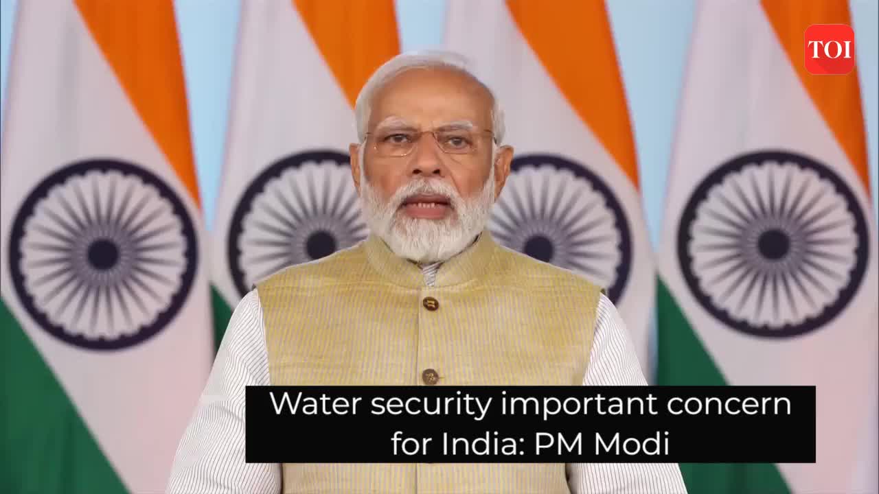 Water security important concern for India: PM Modi