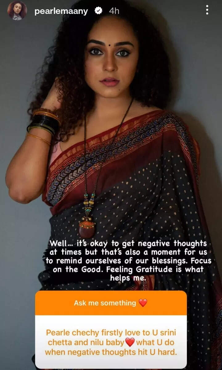 It's okay to have them, focus on the good: Pearle Maaney to a netizen ...