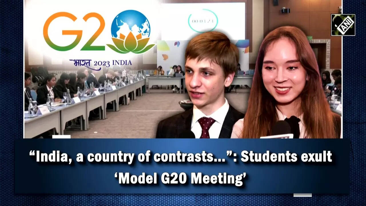“India, a country of contrasts…”: Students exult ‘Model G20 Meeting’