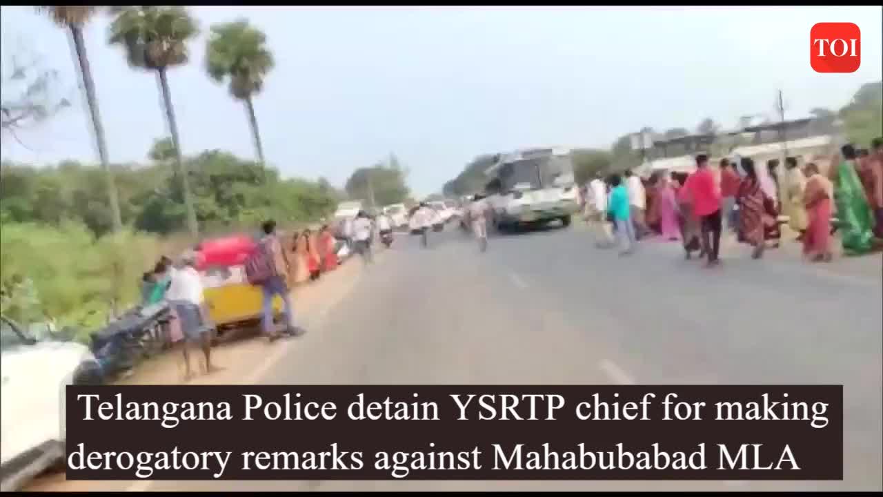 Telangana Police detain YSRTP chief for making derogatory remarks against Mahabubabad MLA