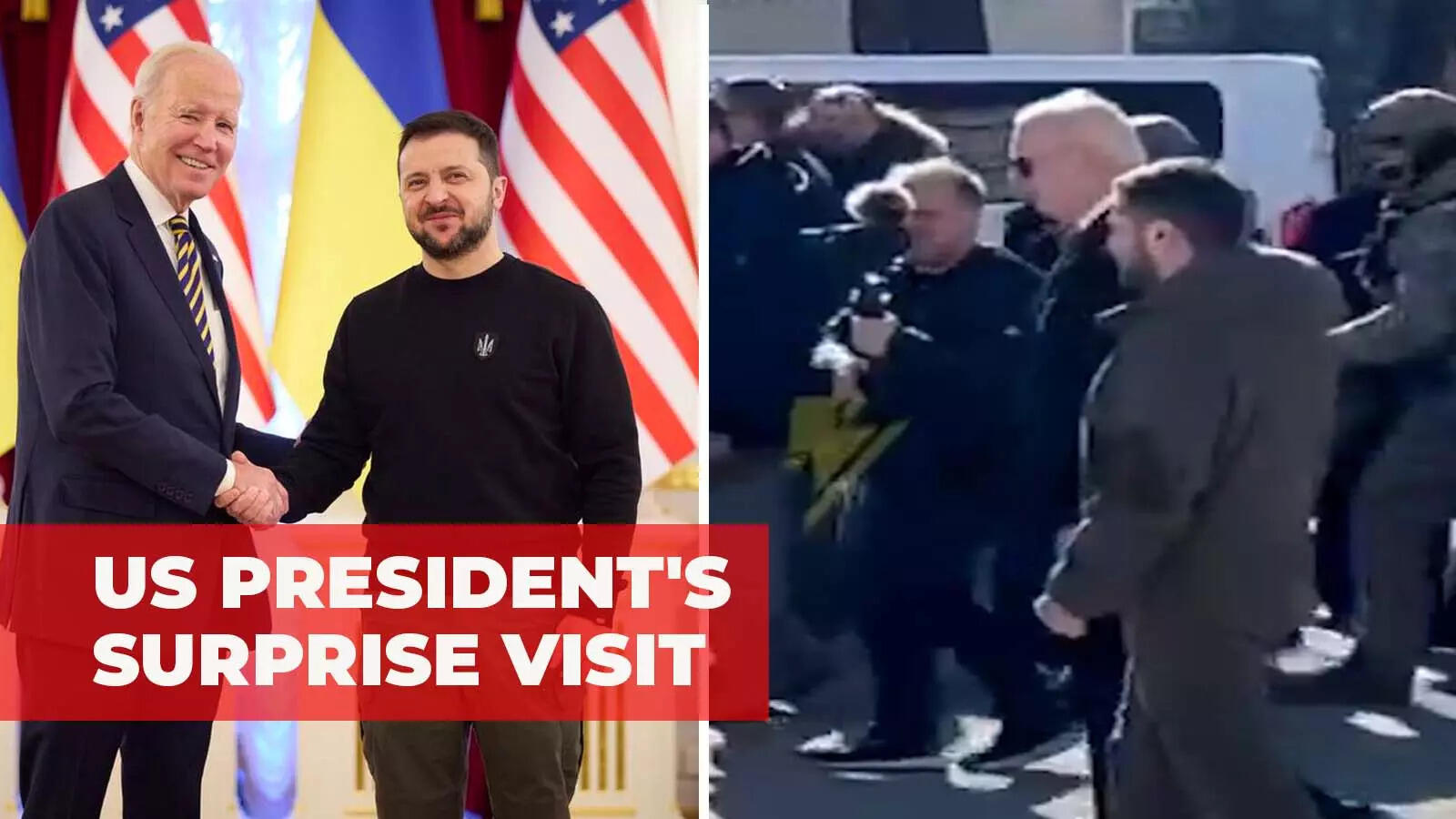 Us President Joe Biden Makes Surprise Visit To Ukraine For First Time