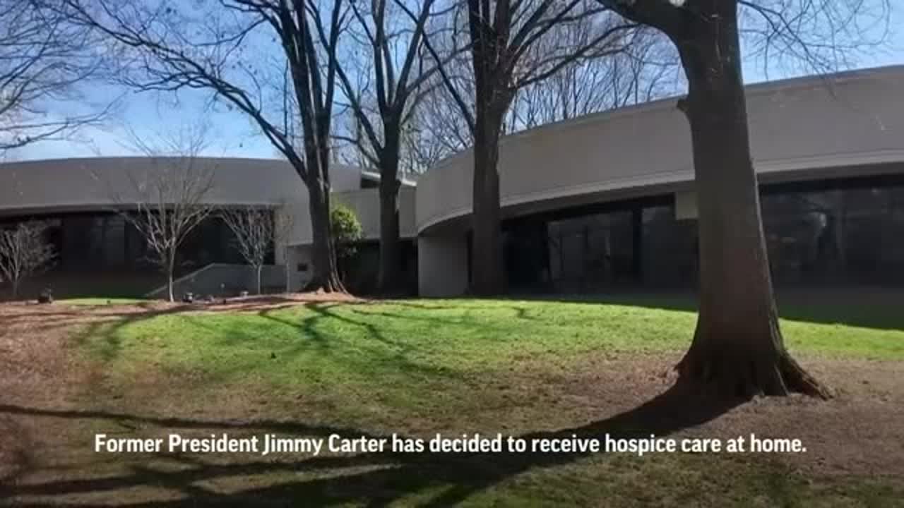 Well-wishers make pilgrimage to the Carter Center
