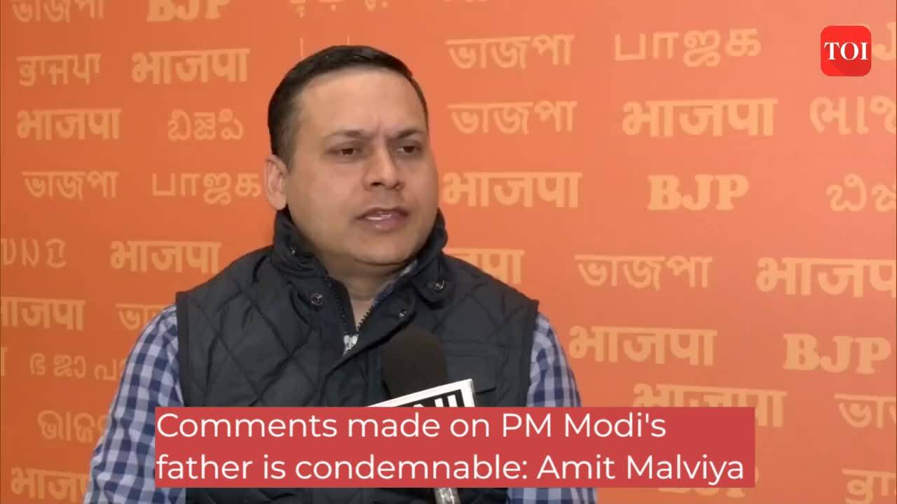Comments made on PM Modi's father is condemnable: Amit Malviya