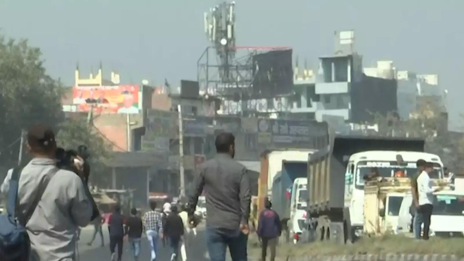 Traffic snarls due to Hindu Mahapanchayat’s march in Haryana’s Manesar