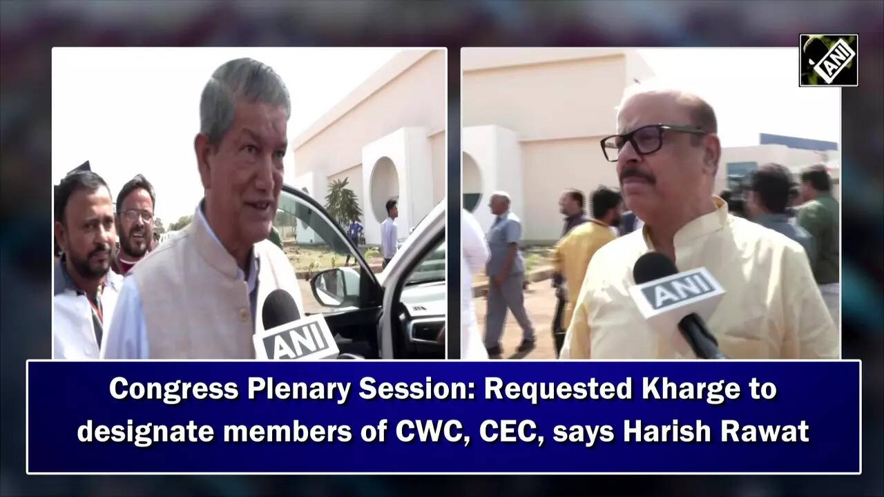 Congress Plenary Session: Requested Kharge to designate members of CWC ...