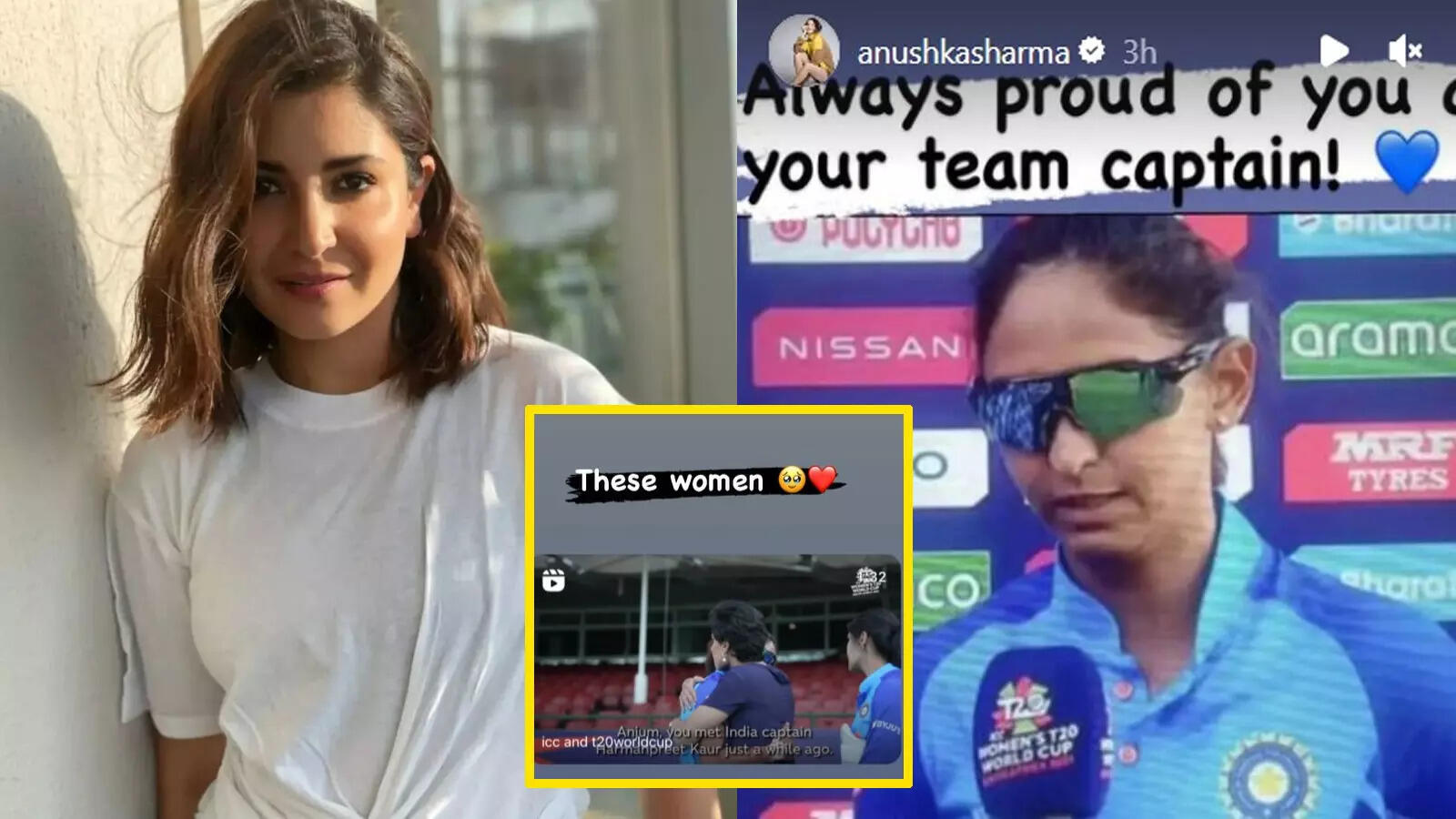 Here's how Anushka Sharma reacted to the video of Harmanpreet Kaur ...