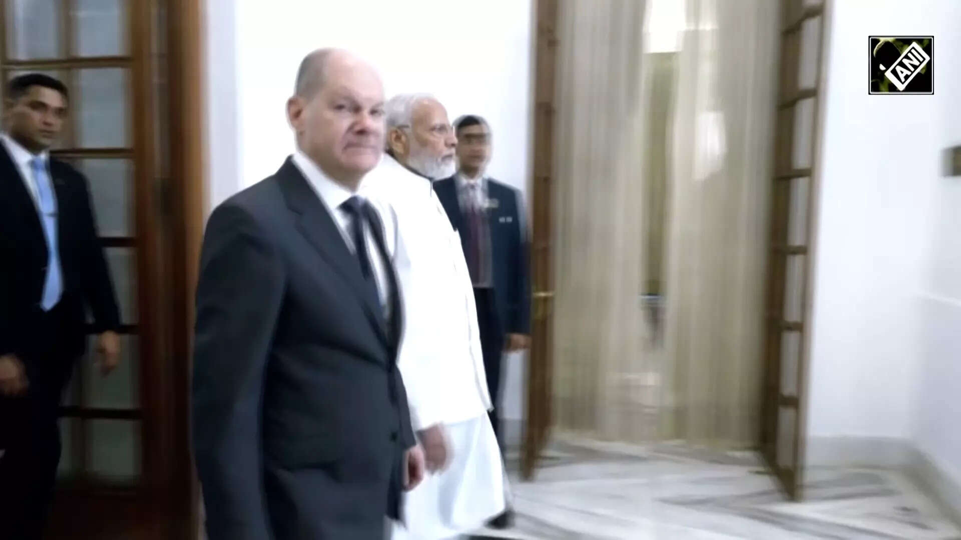 Delhi: PM Modi, German Chancellor Olaf Scholz hold delegation-level talks