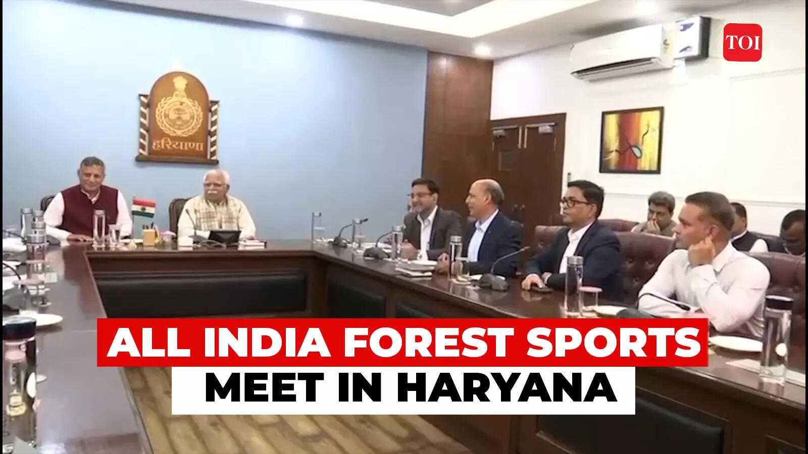 Haryana Cm Manohar Lal Khattar Releases Logo For 26th All India Forest