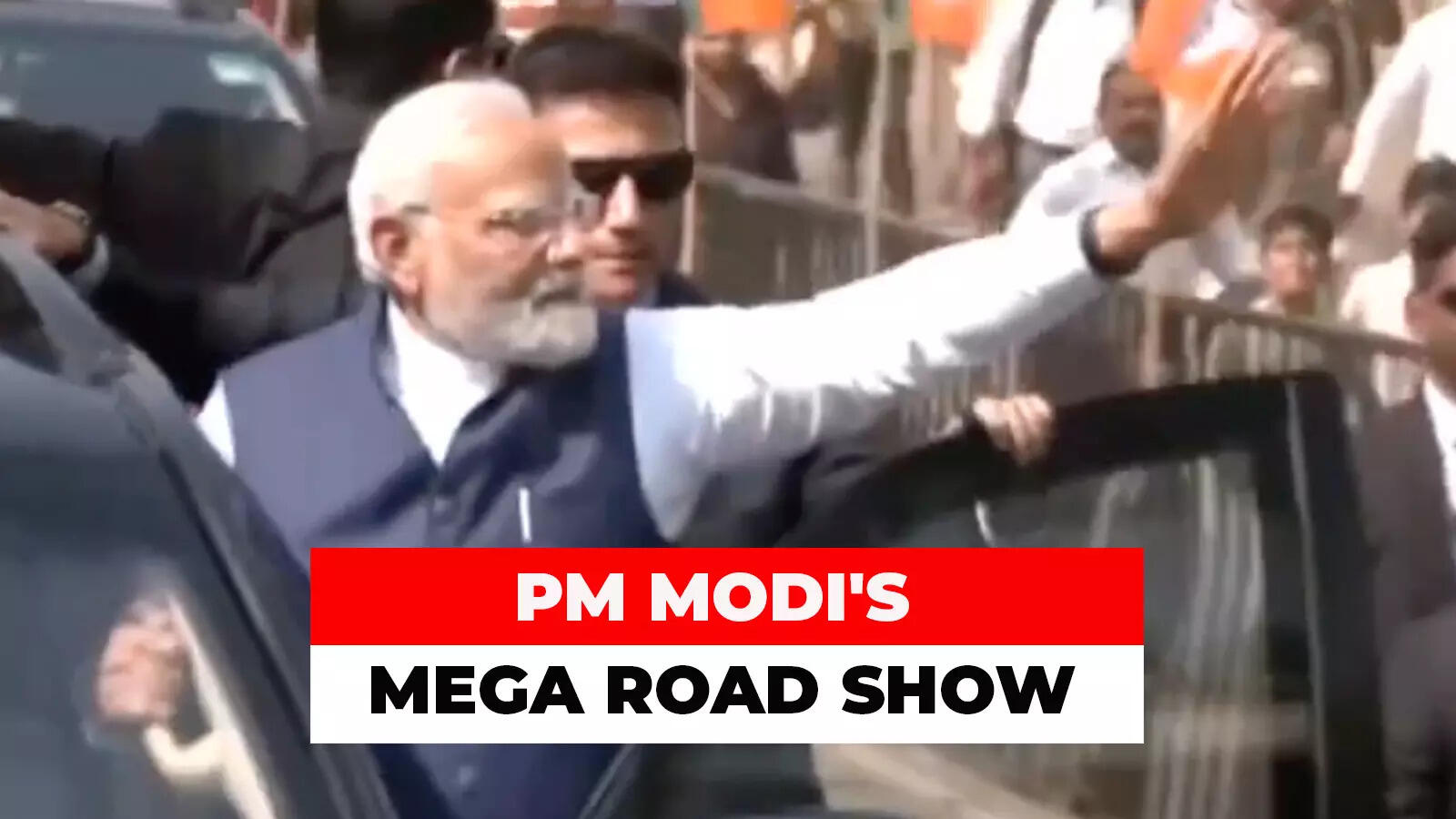 Watch: PM Narendra Modi holds massive roadshow in Karnataka's Belagavi