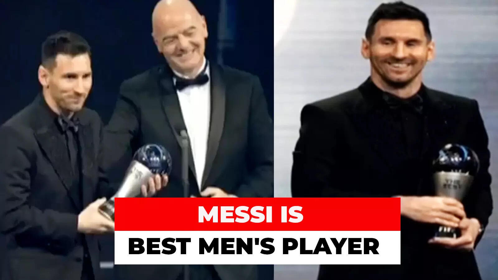 Lionel Messi crowned best men's player of 2022 at the FIFA's awards