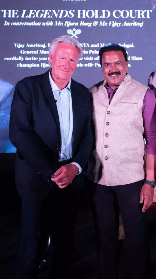 BNS Reddy thrilled to meet ‘college time hero’ Bjorn Borg | Events ...