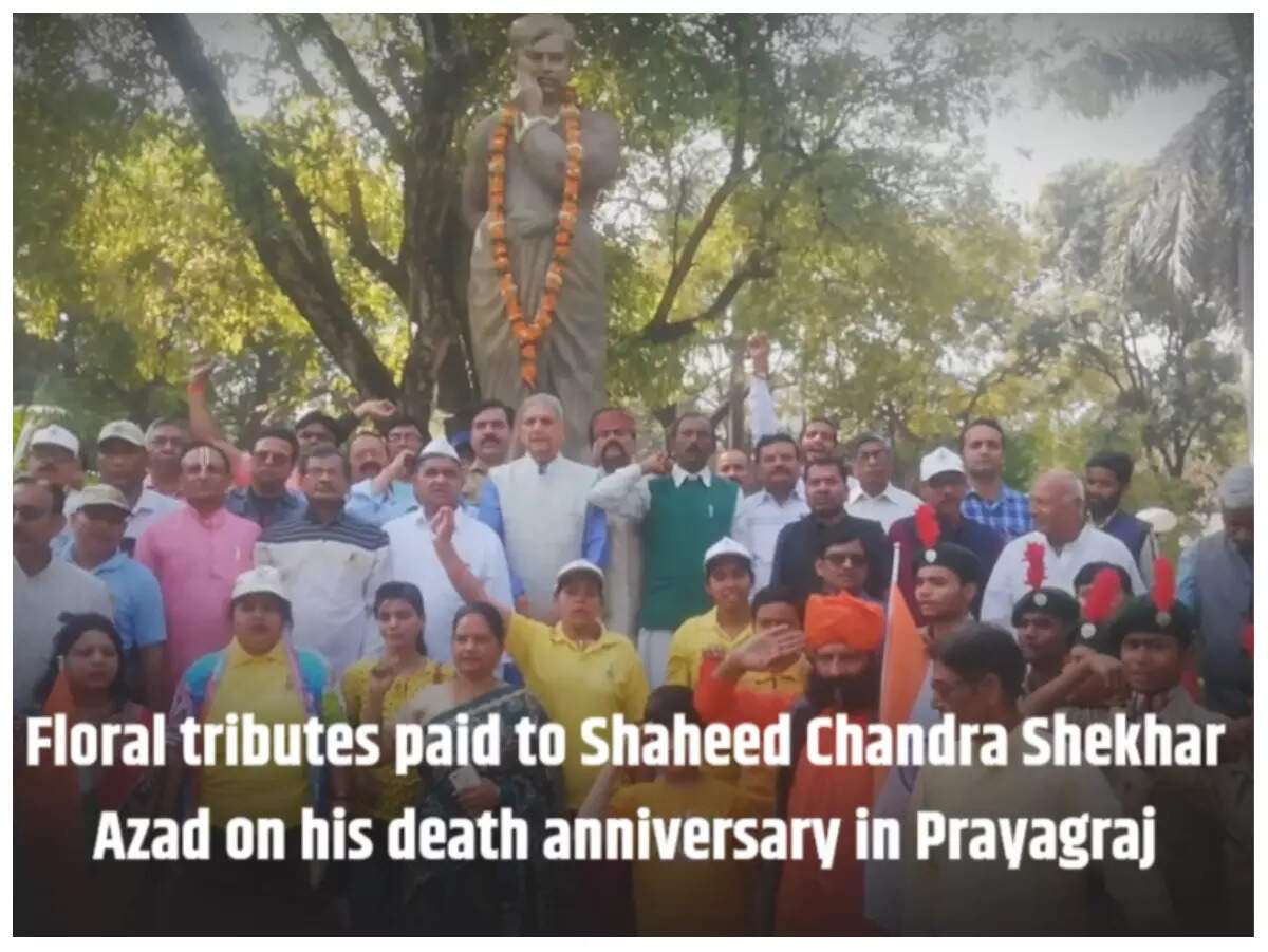 Floral tributes paid to Shaheed Chandra Shekhar Azad on his death ...