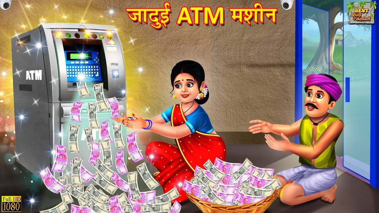 Watch Popular Children Hindi Story 'Jadui ATM Machine' For Kids - Check ...