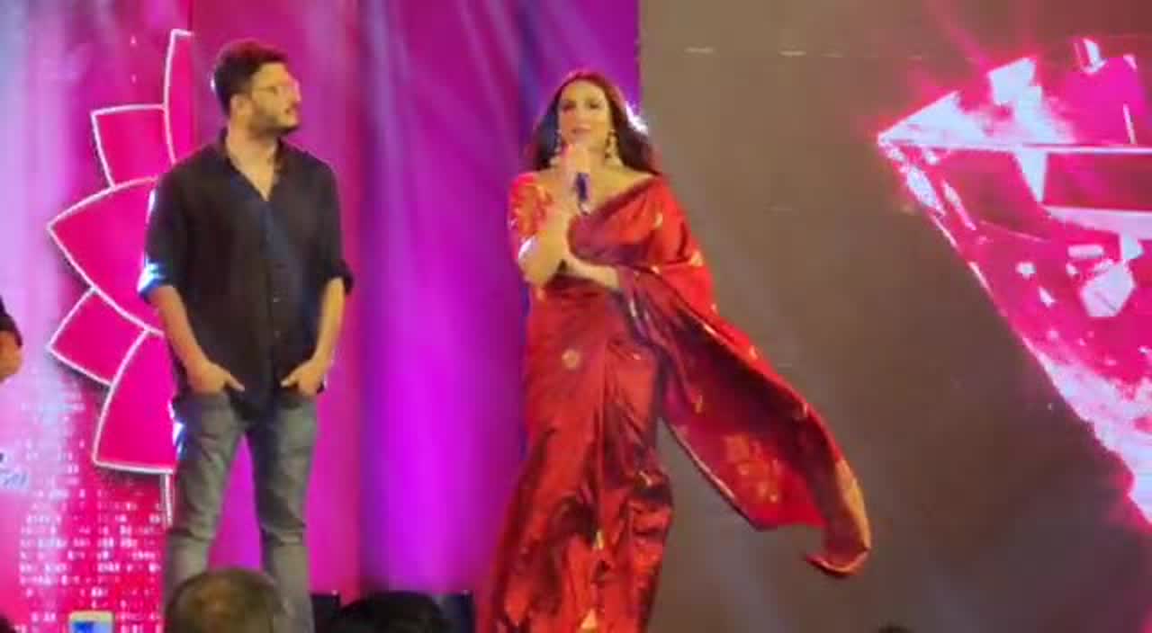 Spotted: Subhashree Ganguly and Debaloy Bhattacharya at a beauty pageant