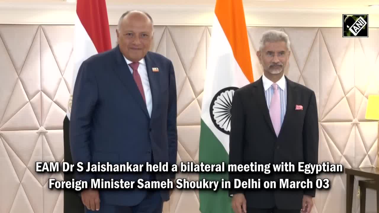 EAM Jaishankar holds bilateral meeting with Egyptian Counterpart Sameh Shoukry