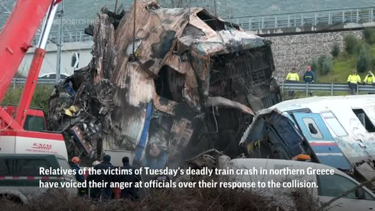 Relatives of Greece train accident victims lash out at authorities