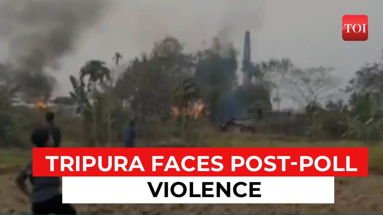 Tripura post-poll violence: Tipra Motha-BJP workers clash, several injured