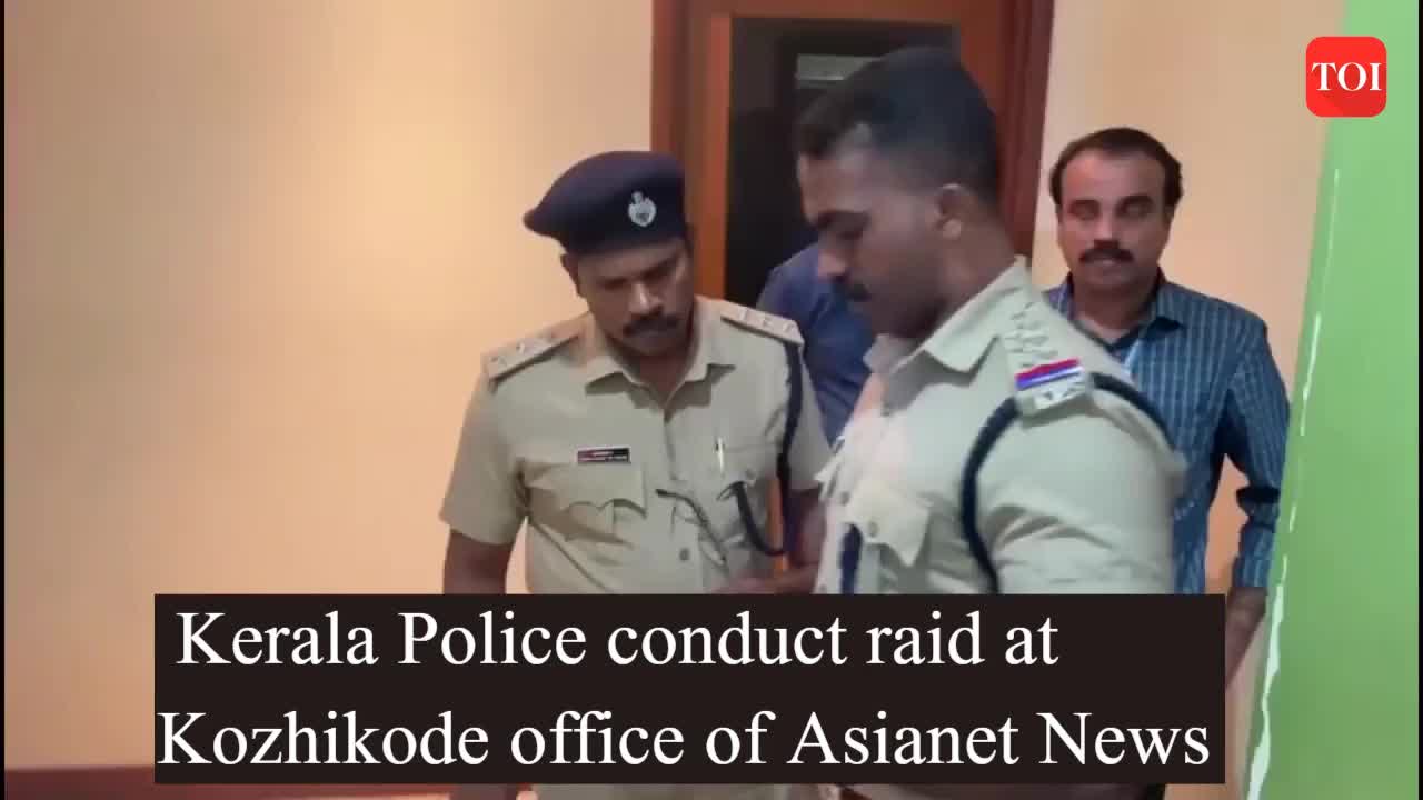Kerala Police conduct raid at Kozhikode office of Asianet News