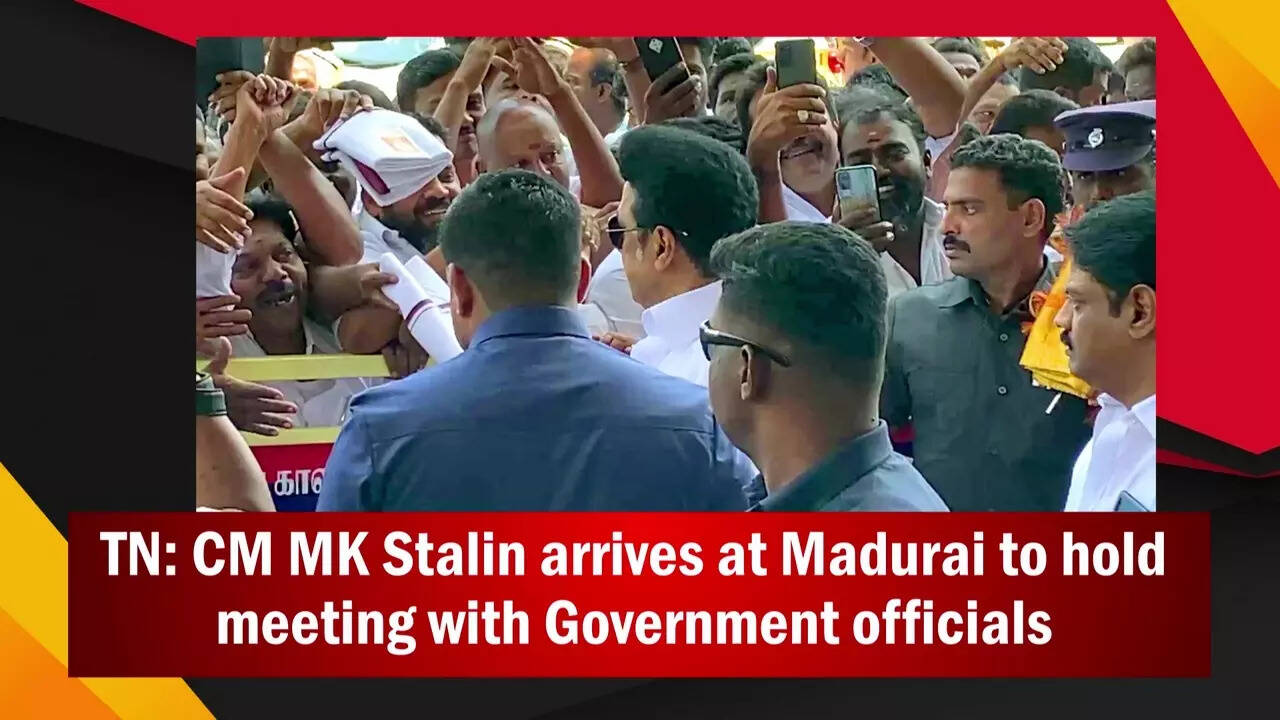 TN: CM MK Stalin arrives at Madurai to hold meeting with Government officials