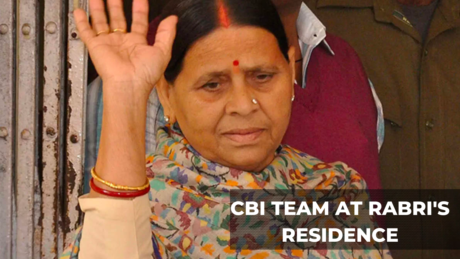 CBI team questions former Bihar CM Rabri Devi at her residence in Patna