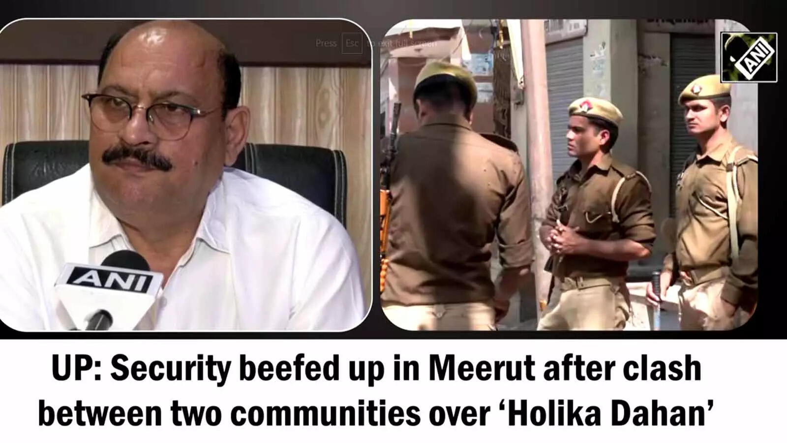 UP security beefed up in Meerut after clash between two communities ...