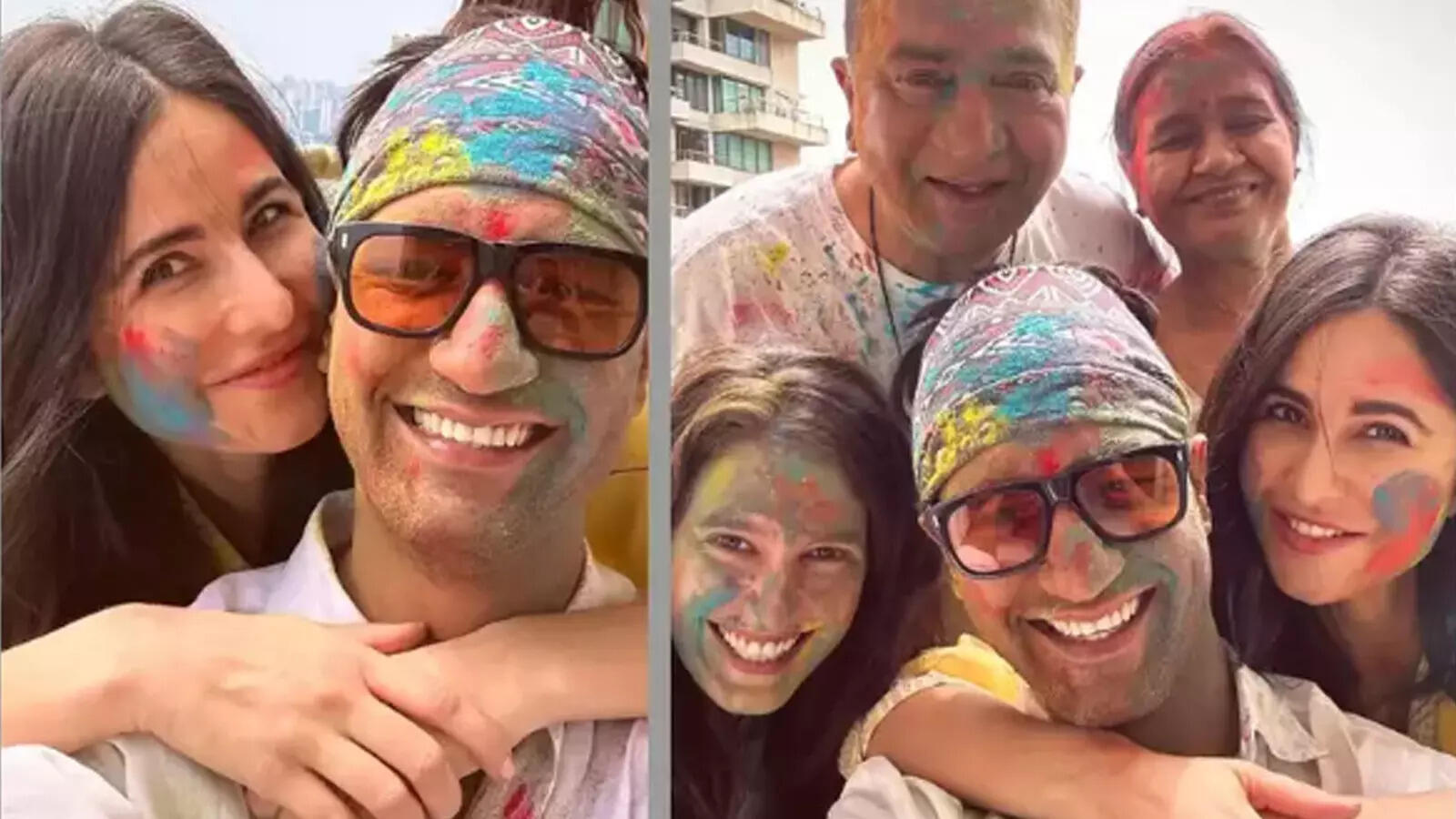 Katrina Kaif celebrates Holi with Vicky Kaushal and family, while Alia ...
