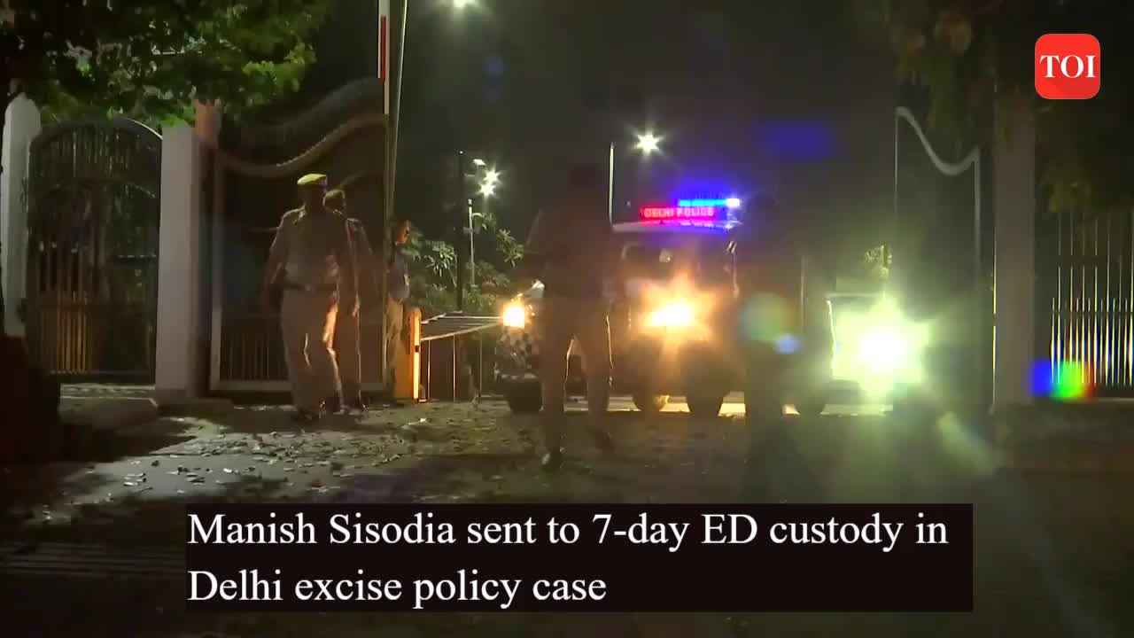 manish sisodia: Delhi court sends Manish Sisodia to 7-day ED custody in excise policy case