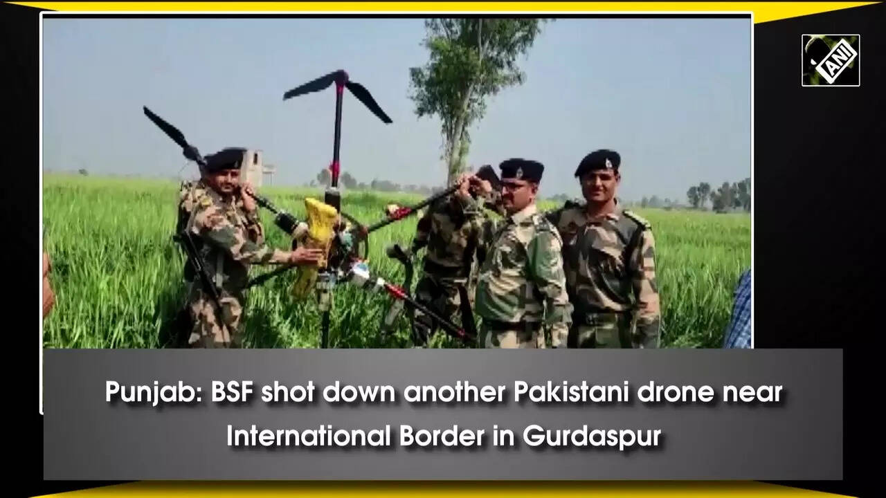 Punjab: BSF shot down another Pakistani drone near International Border in Gurdaspur