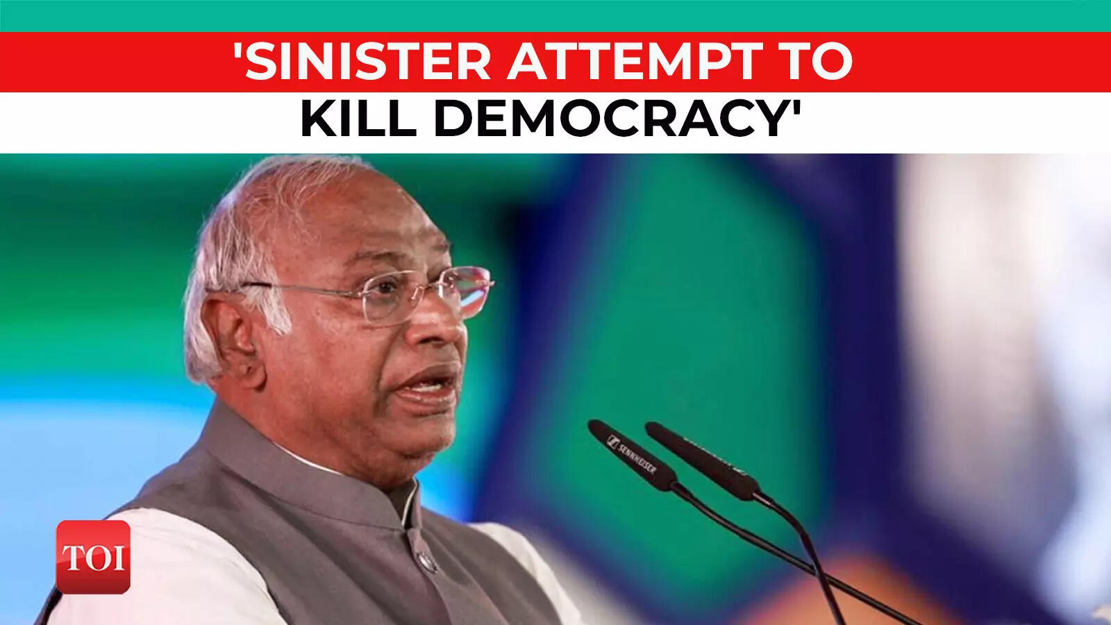 Mallikarjun Kharge slams Centre after ED raids on Tejashwi Yadav