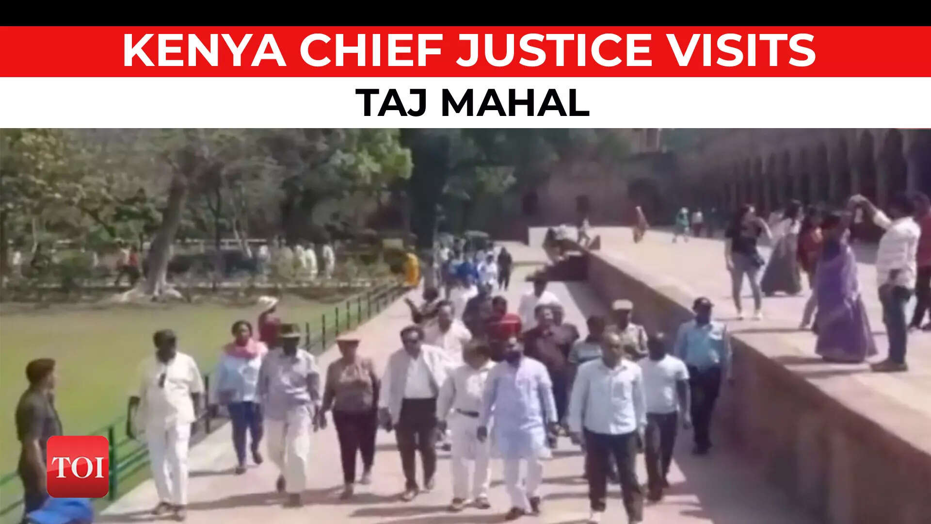 Agra: Kenya chief justice visits Taj Mahal