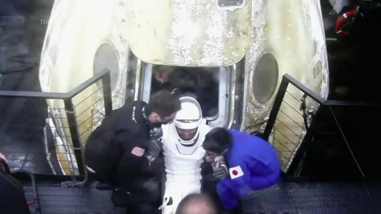 Four Astronauts Splash Down Off Florida Coast