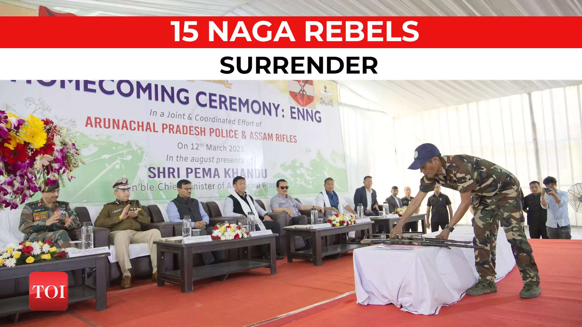 March towards insurgency-free Northeast: Rebels belonging to Naga group ...
