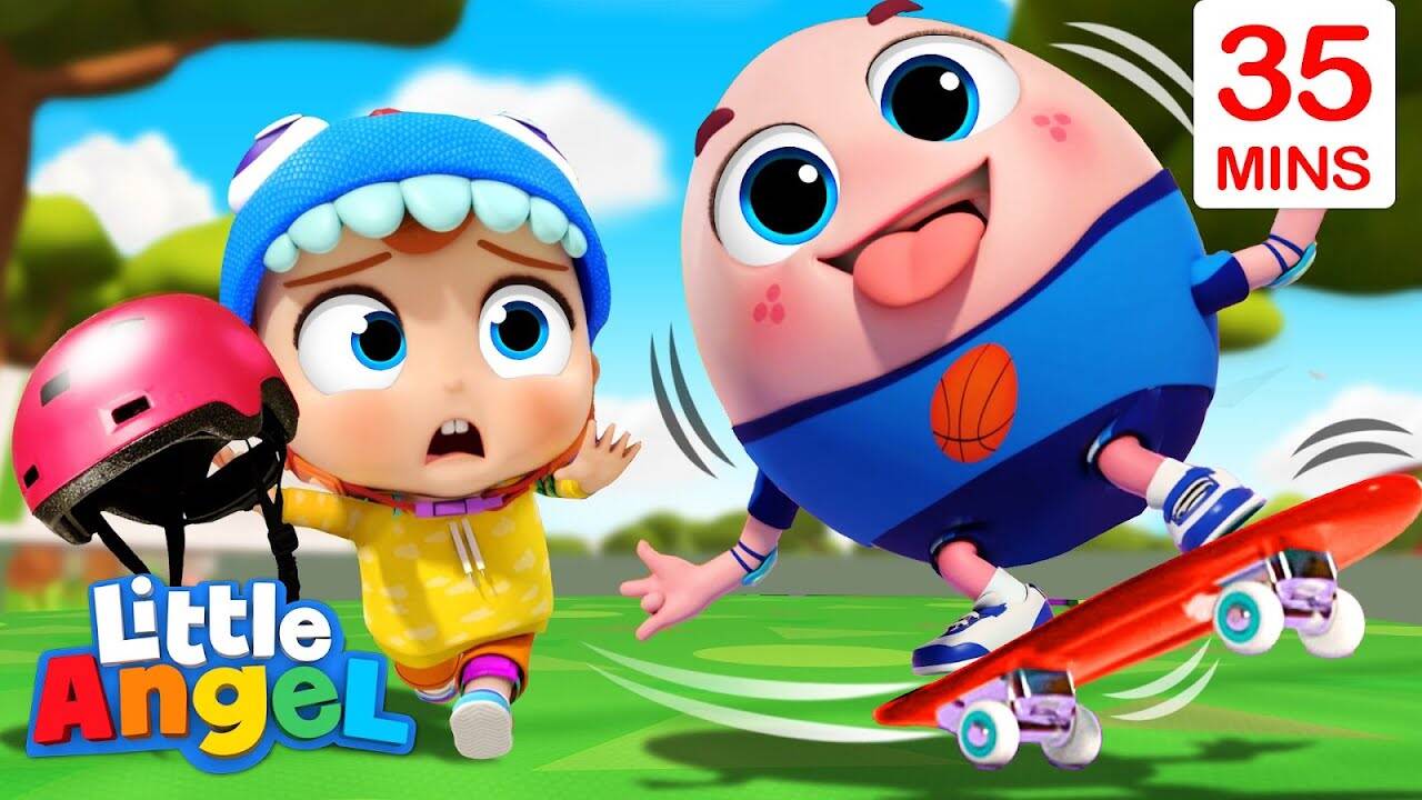 English Nursery Rhymes: Kids Video Song in English 'Humpty Dumpty'