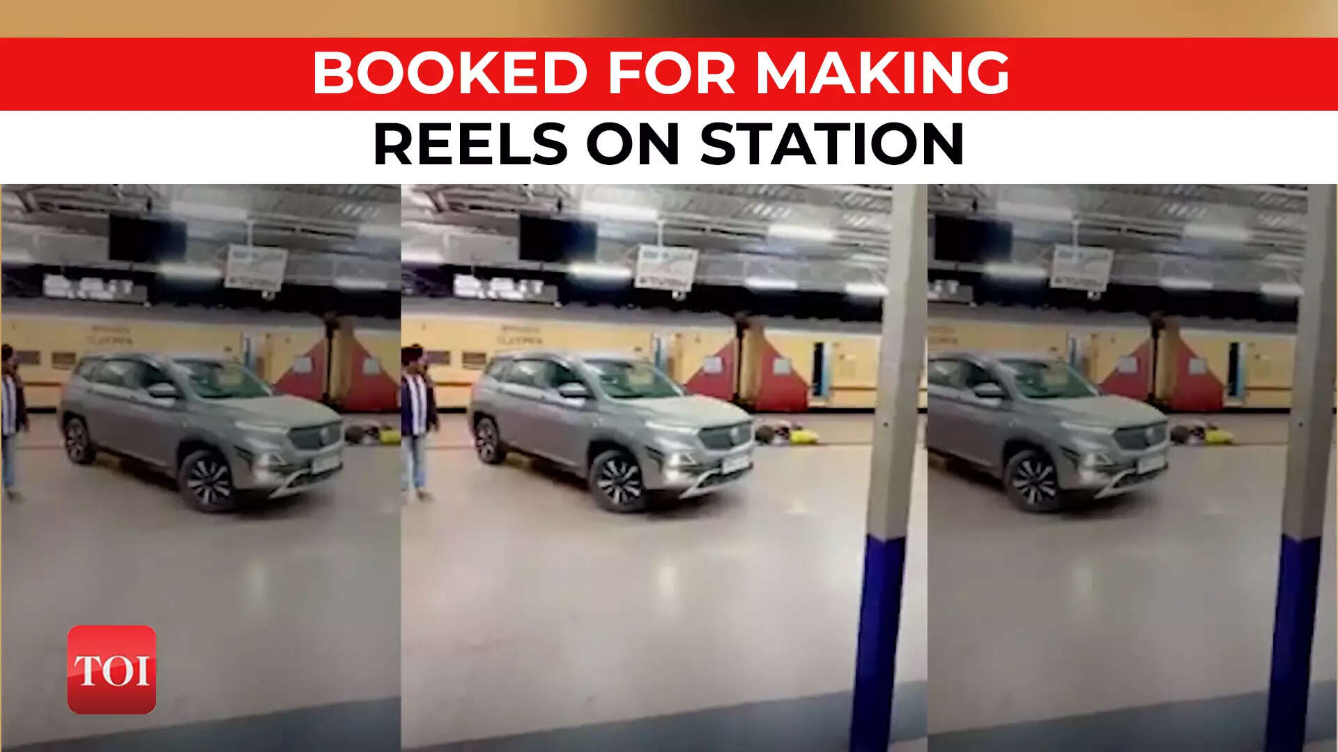 Agra: Man drives SUV on platform to create reel, booked