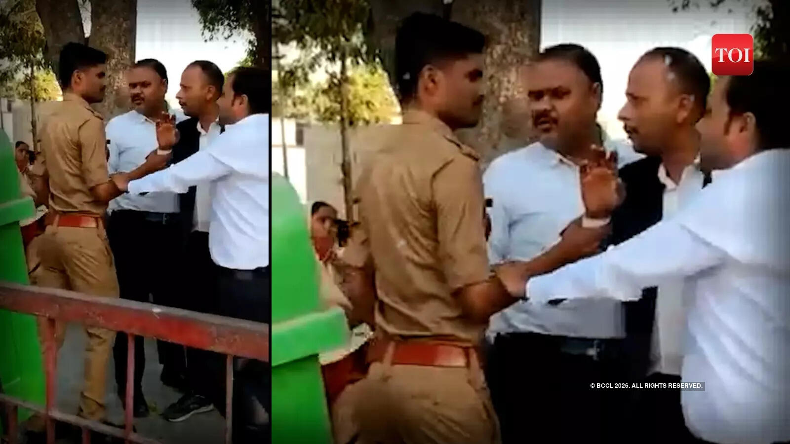 Viral Video Lawyer Hitting A Police Constable Lands Him In Soup