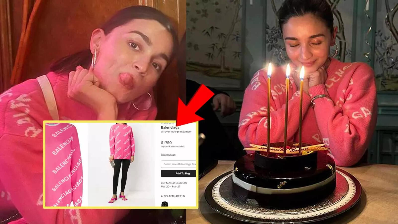 WHAT? Alia Bhatt’s pink 'BIRTHDAY' sweater costs whooping Rs 1 lakh!