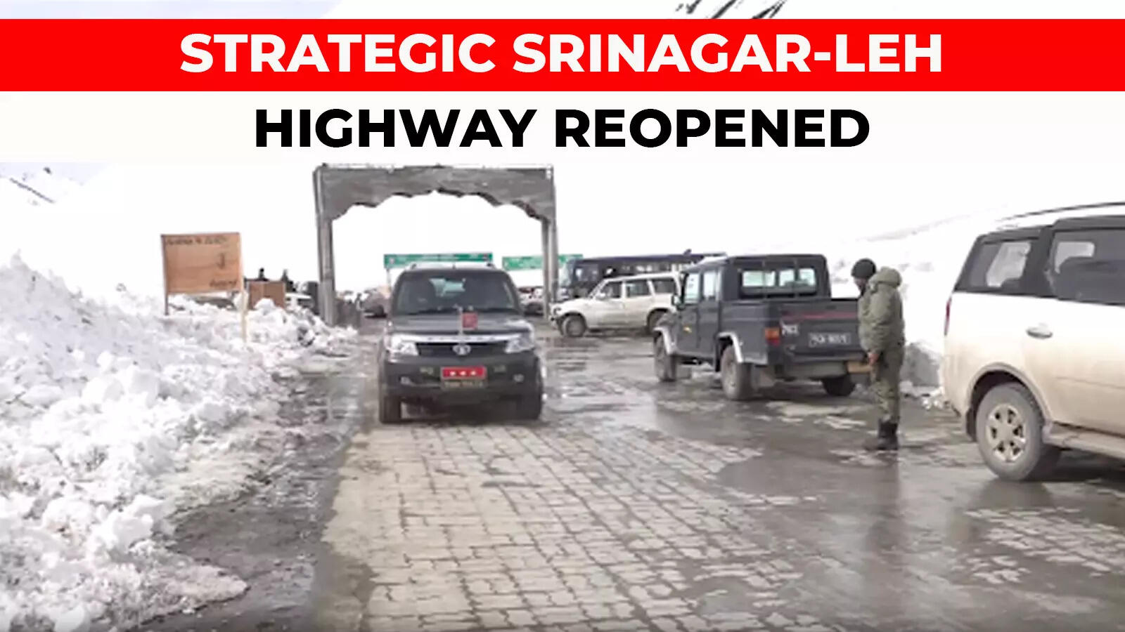 Srinagar - Ladakh road reopened in record time