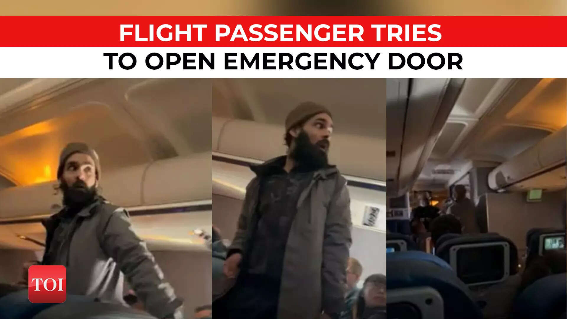 Passenger attempts to open airliner's emergency door, attacks flight ...