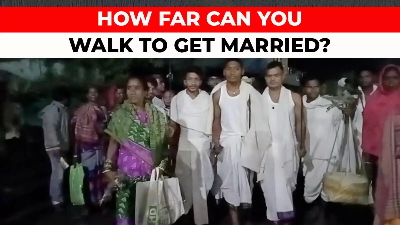 Watch: Why this groom walked 28 kms to get married in Odisha’s Rayagada