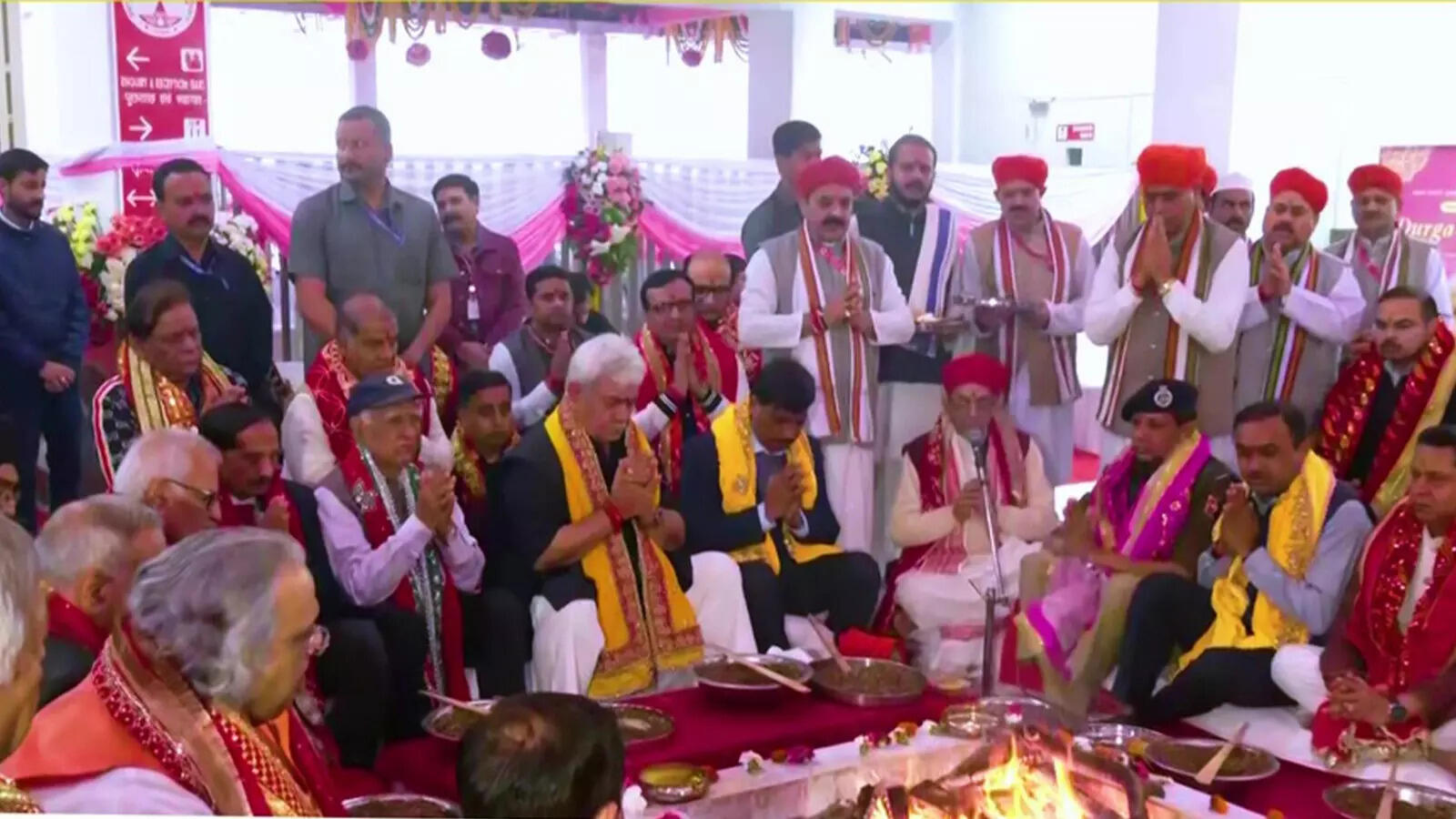 J&K: LG Manoj Sinha inaugurates Durga Bhawan at Shri Mata Vaishno Devi ...