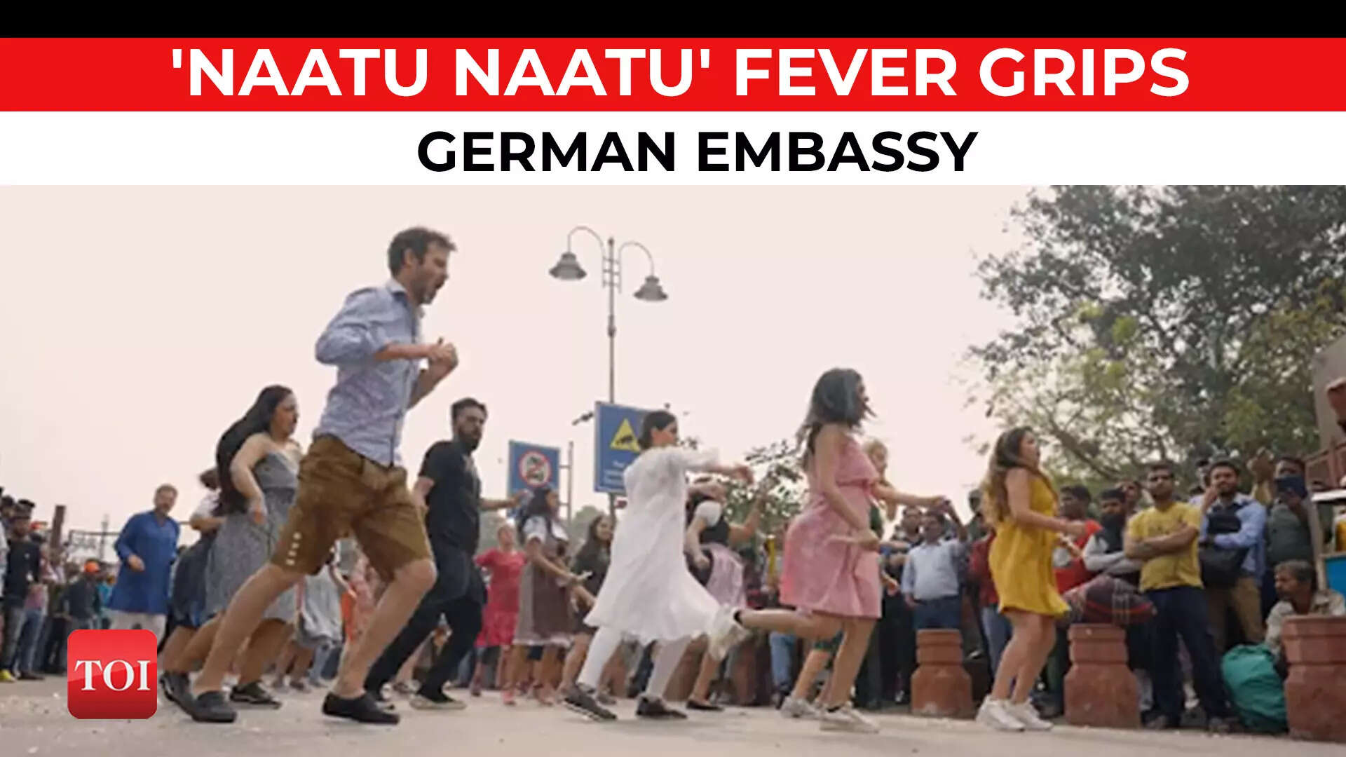 'Naatu Naatu': Employees of German Embassy dance to the tune of Oscar ...