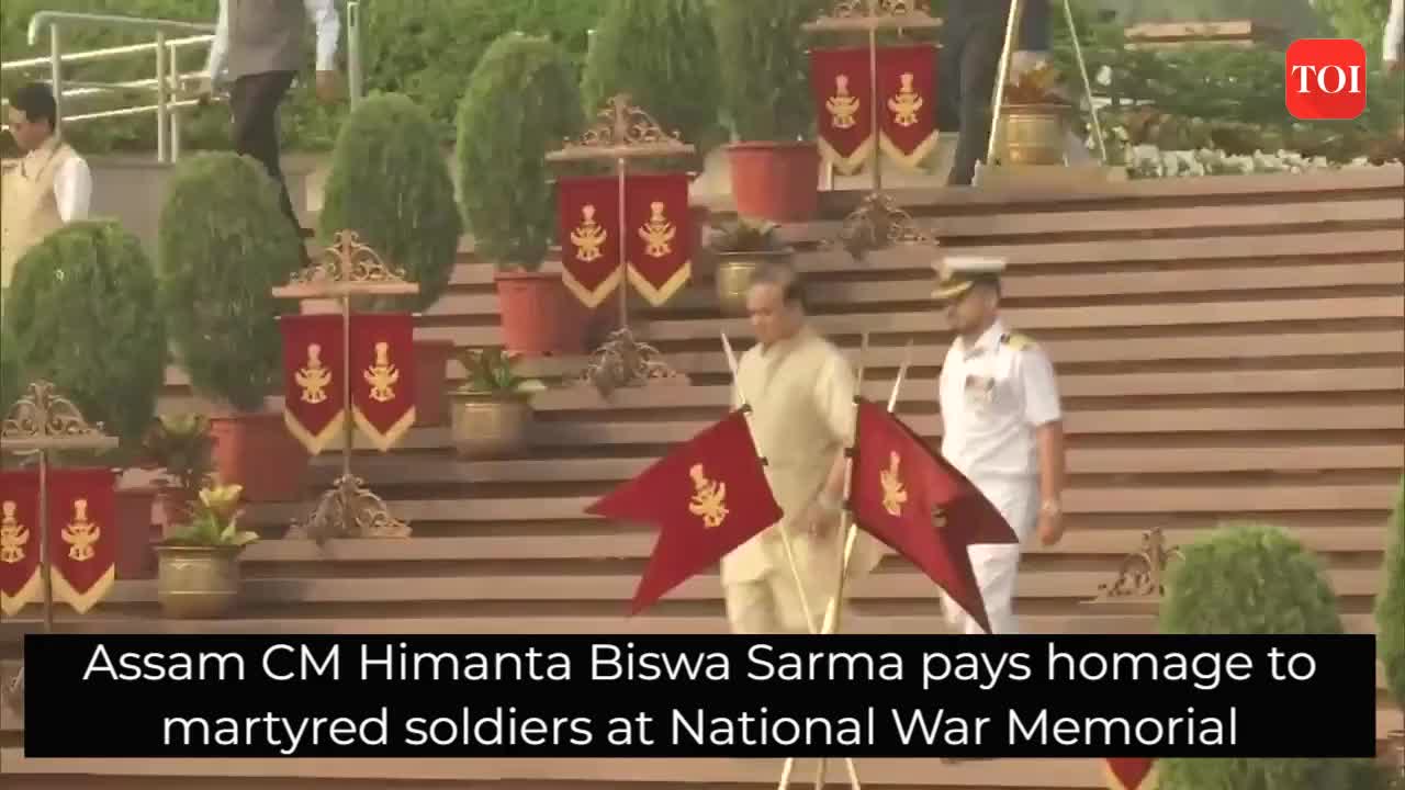 Assam CM Himanta Biswa Sarma pays homage to martyred soldiers at ...