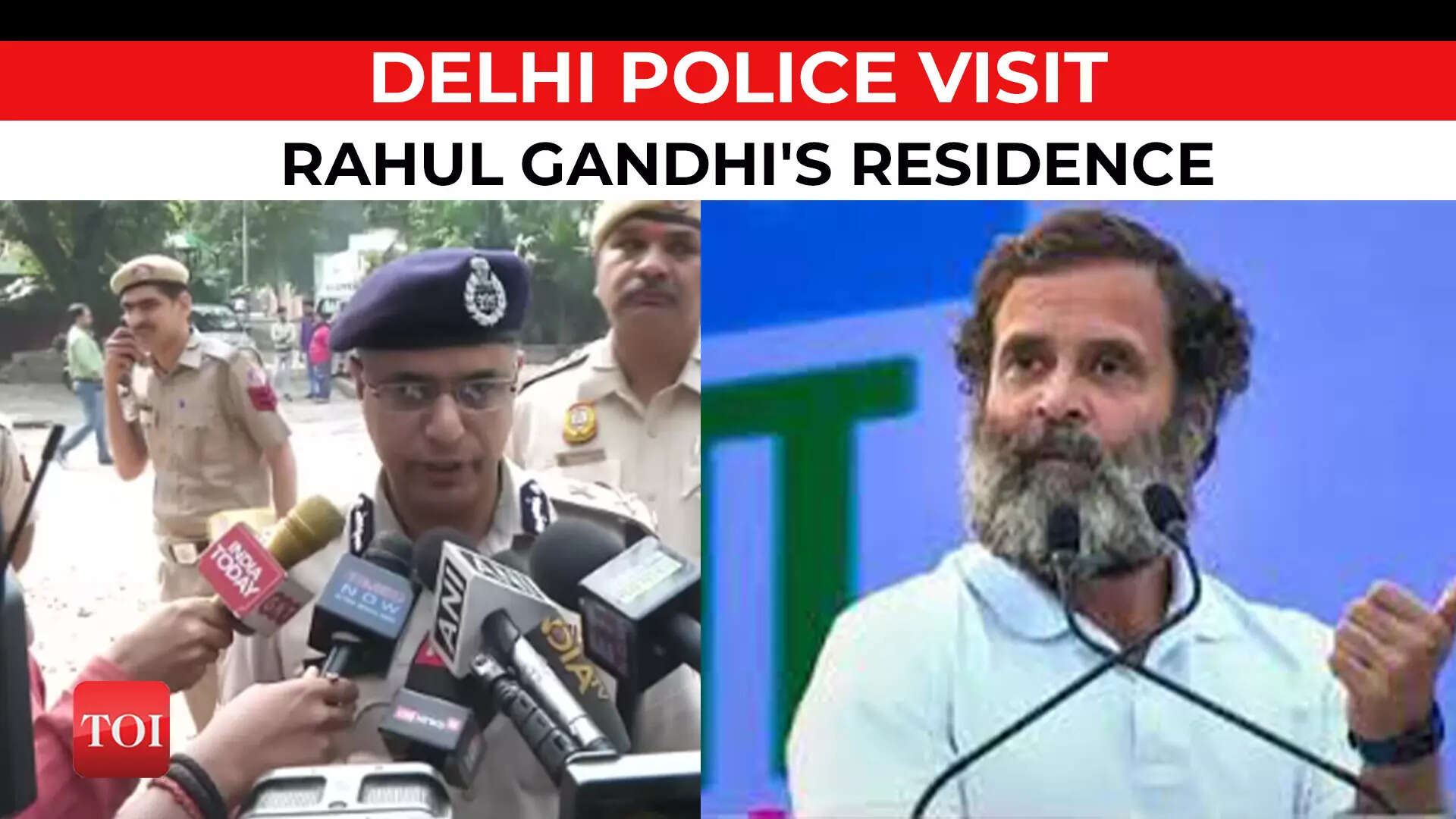 Delhi Police Visit Rahul Gandhis Residence Over Women Being Sexually