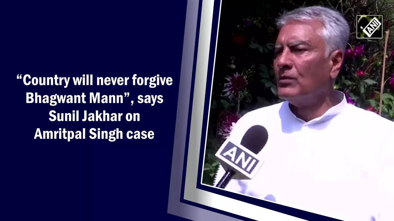 “Country will never forgive Bhagwant Mann”, says Sunil Jakhar on ...