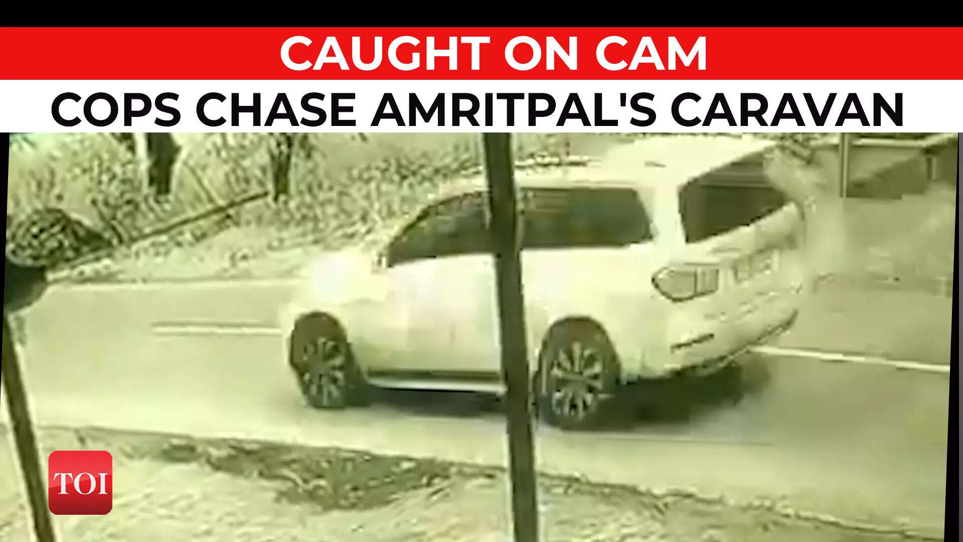 Amritpal chase in Punjab: Latest CCTV footage shows his caravan of 5 cars