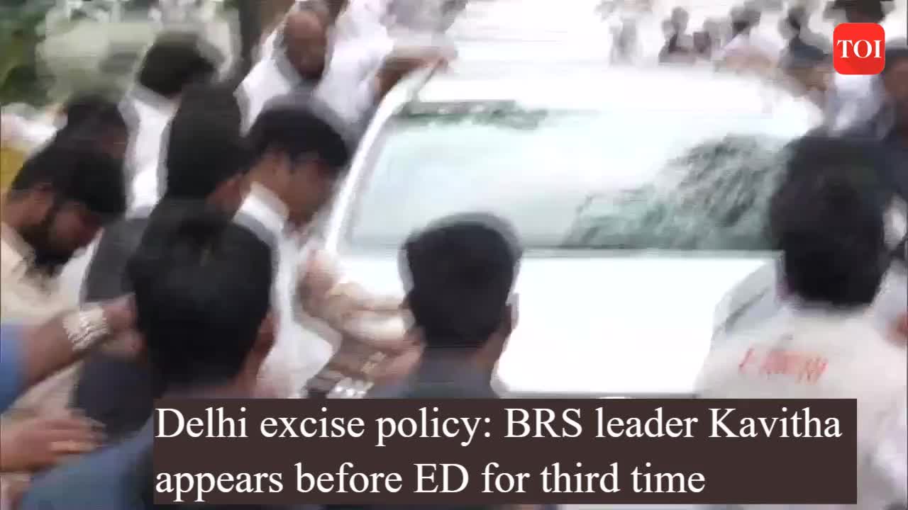 Delhi excise policy: BRS leader Kavitha appears before ED for third time