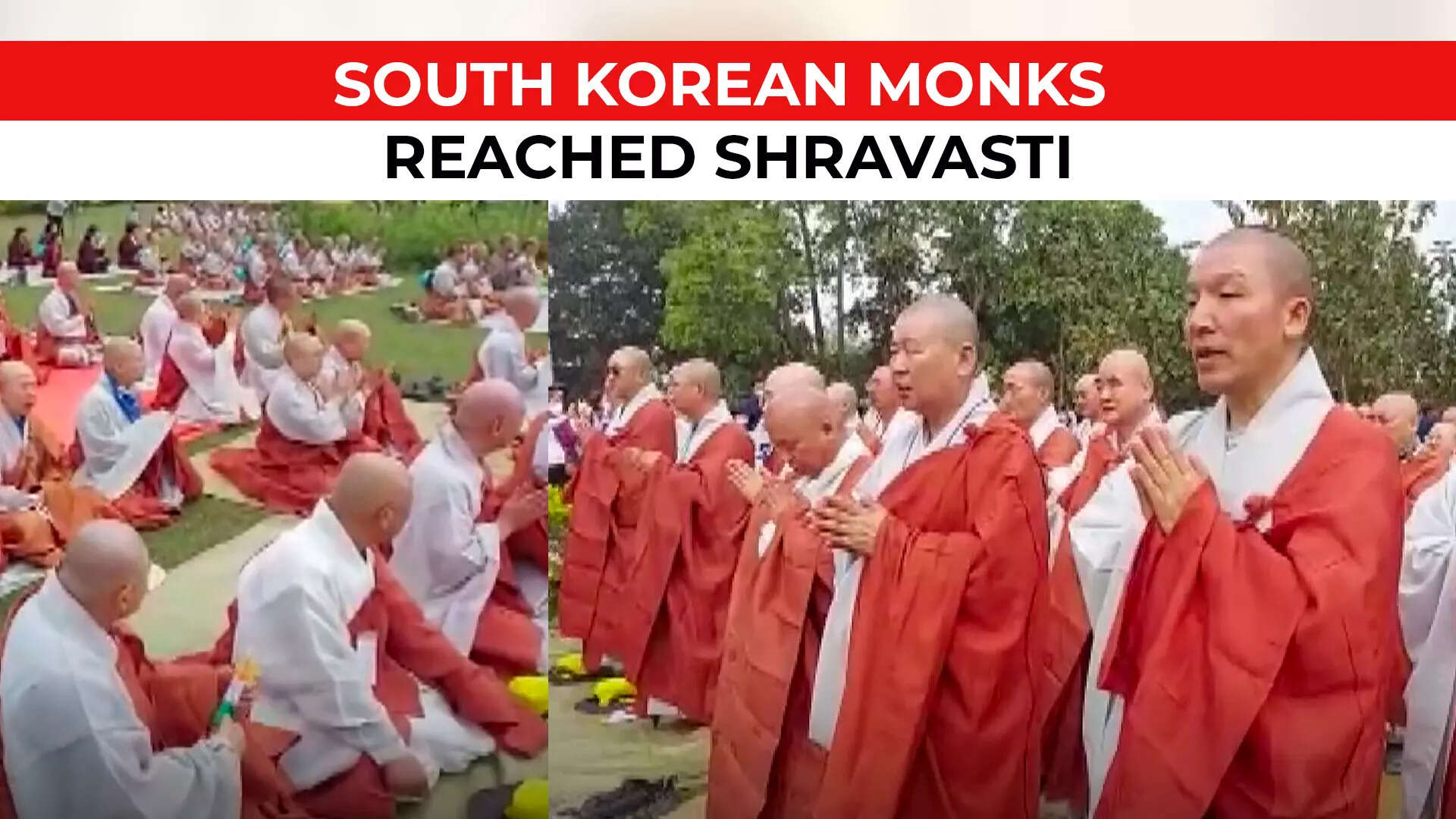 South Korean Buddhist monks reach Shravasti, UP after 1,200 Km trek