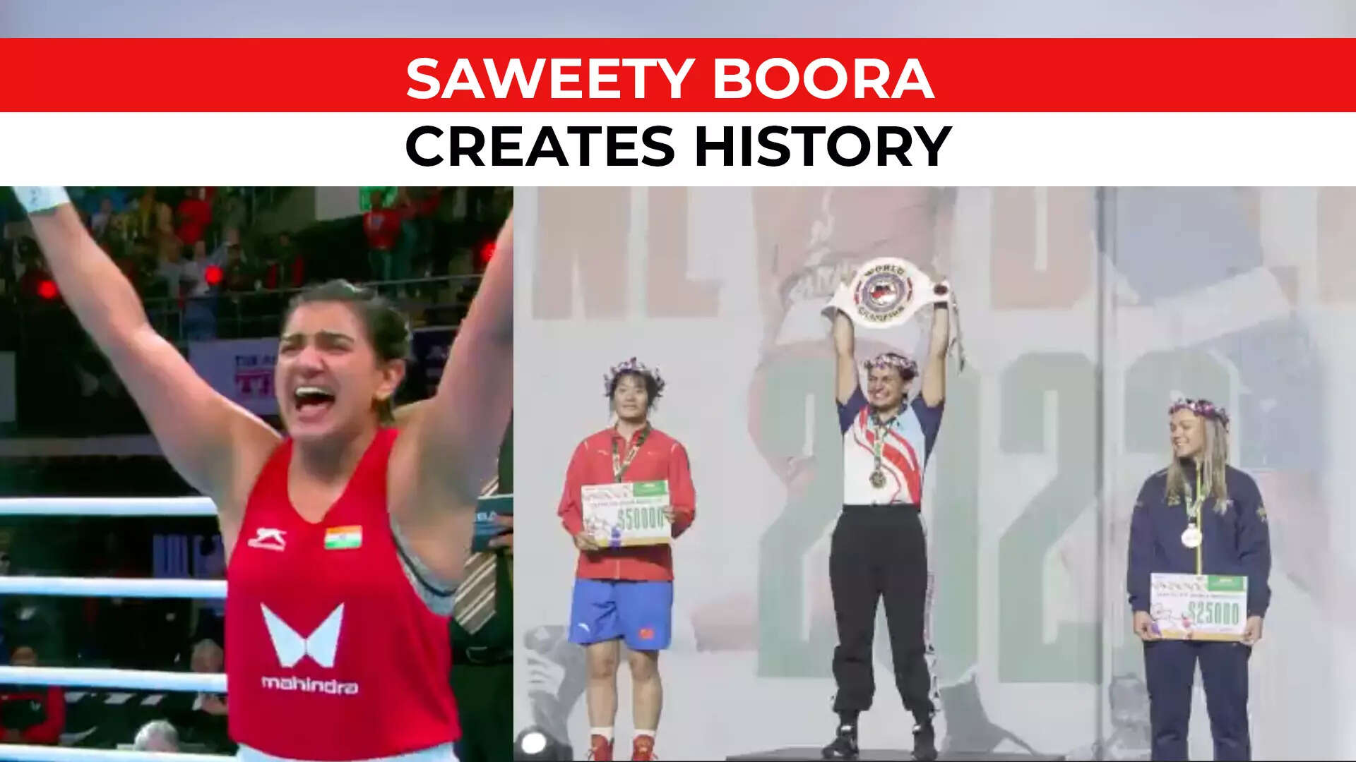 Saweety Boora creates history in Women's World Boxing Championships, PM ...